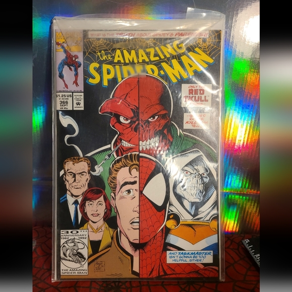 Toys | Amazing Spiderman 366 1992 Red Skull Taskmaster Marvel Comics ...